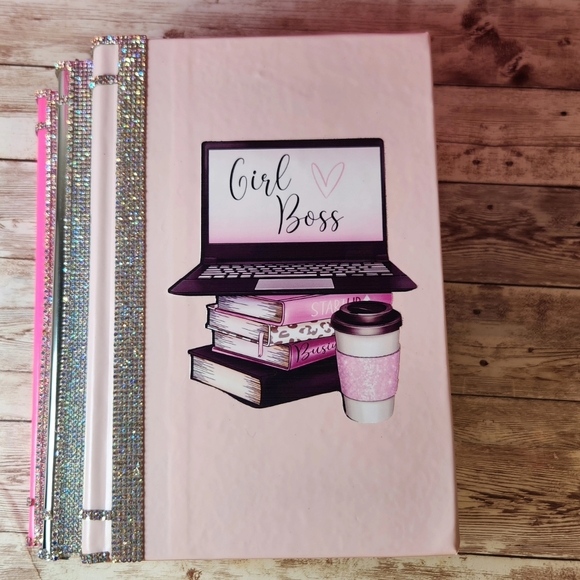 Accents | Glam Book Stack Set Of 3 Custom Coffee Table Decor Hot Pink ...